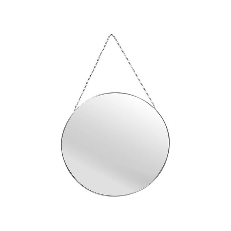 MIROIR MURAL ROND ARGENT - SEMA - Ambiances & Matières