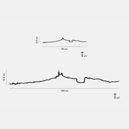 The Line Marseille XL Noir 125 cm - Silhouette de ville en acier